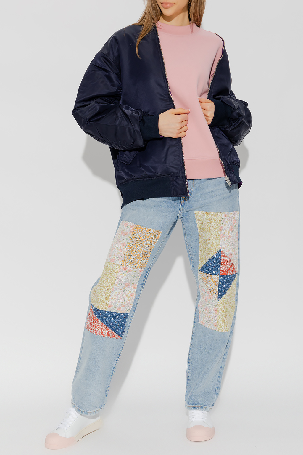 Tgkb5Shops Levi s Bomber jacket Performance collection Women s Clothing button up faux shearling jacket